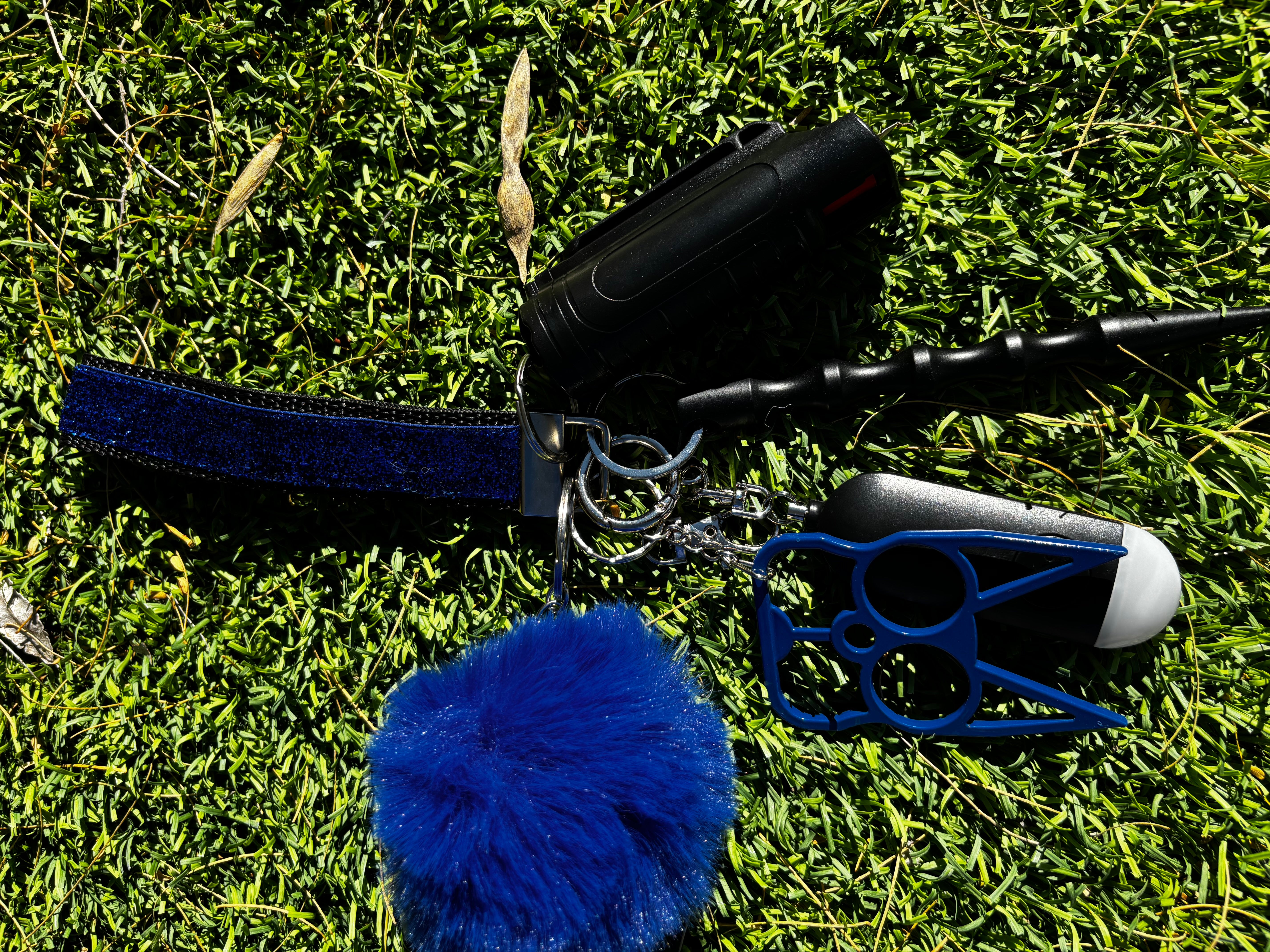 Blue Glitter – Safety Babes Keychains