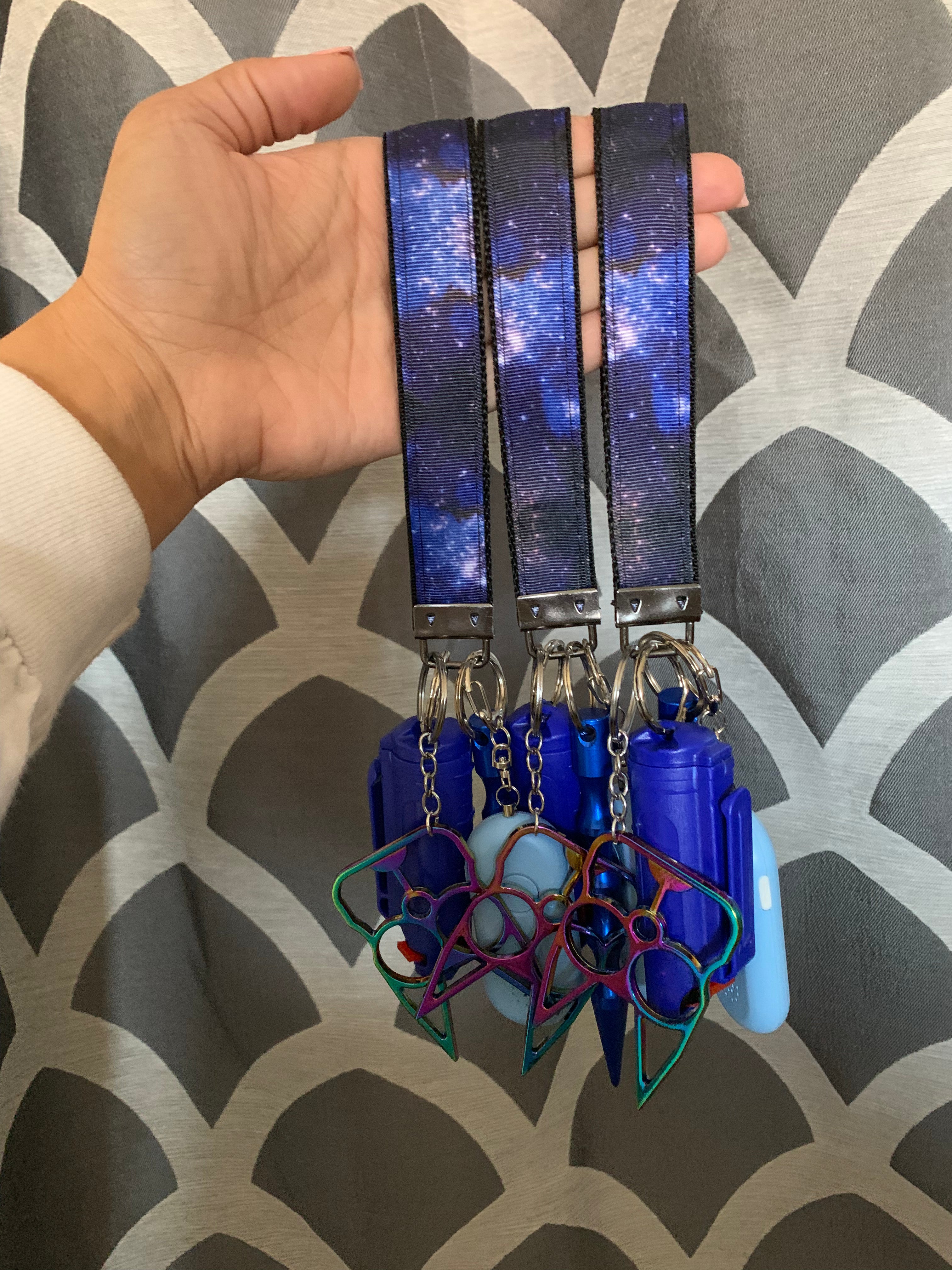 Dark Blue Solar System – Safety Babes Keychains
